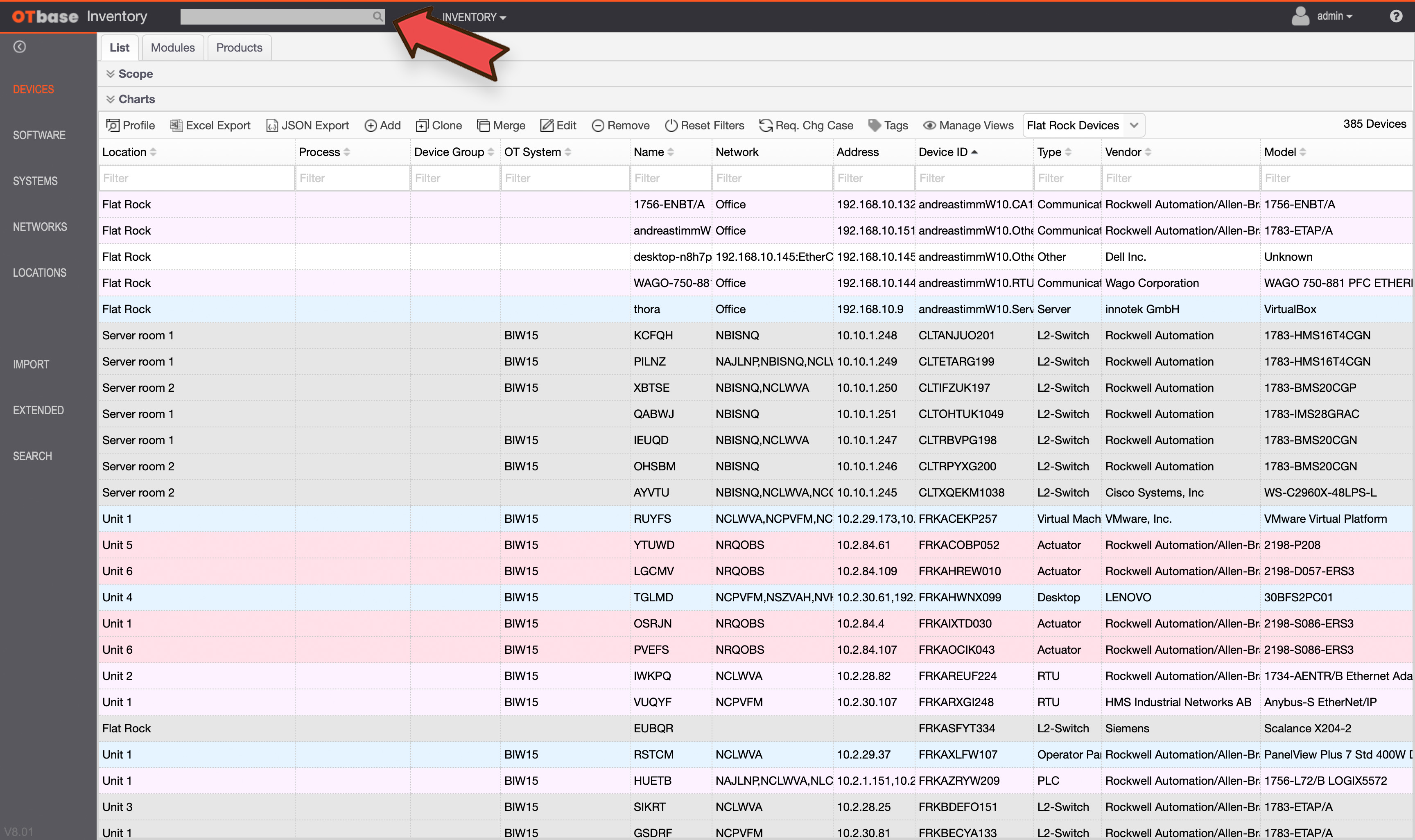 Perform quick searches – OTbase Help Center | Langner, Inc.