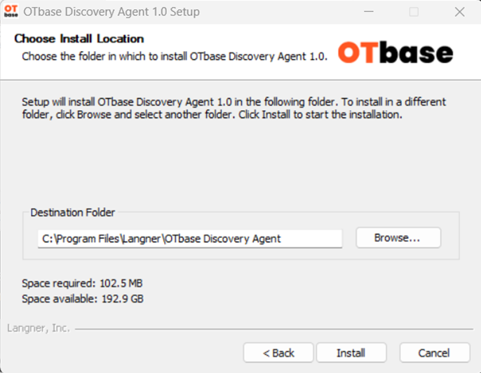 Installing the OTbase Discovery Agent for Windows – OTbase Help Center ... Installing the OTbase Discovery Agent for Windows – OTbase Help Center ...