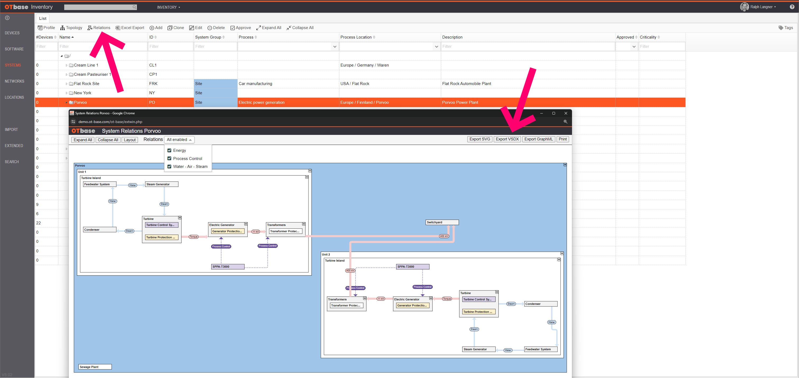 Adding a new system – OTbase Help Center | Langner, Inc.