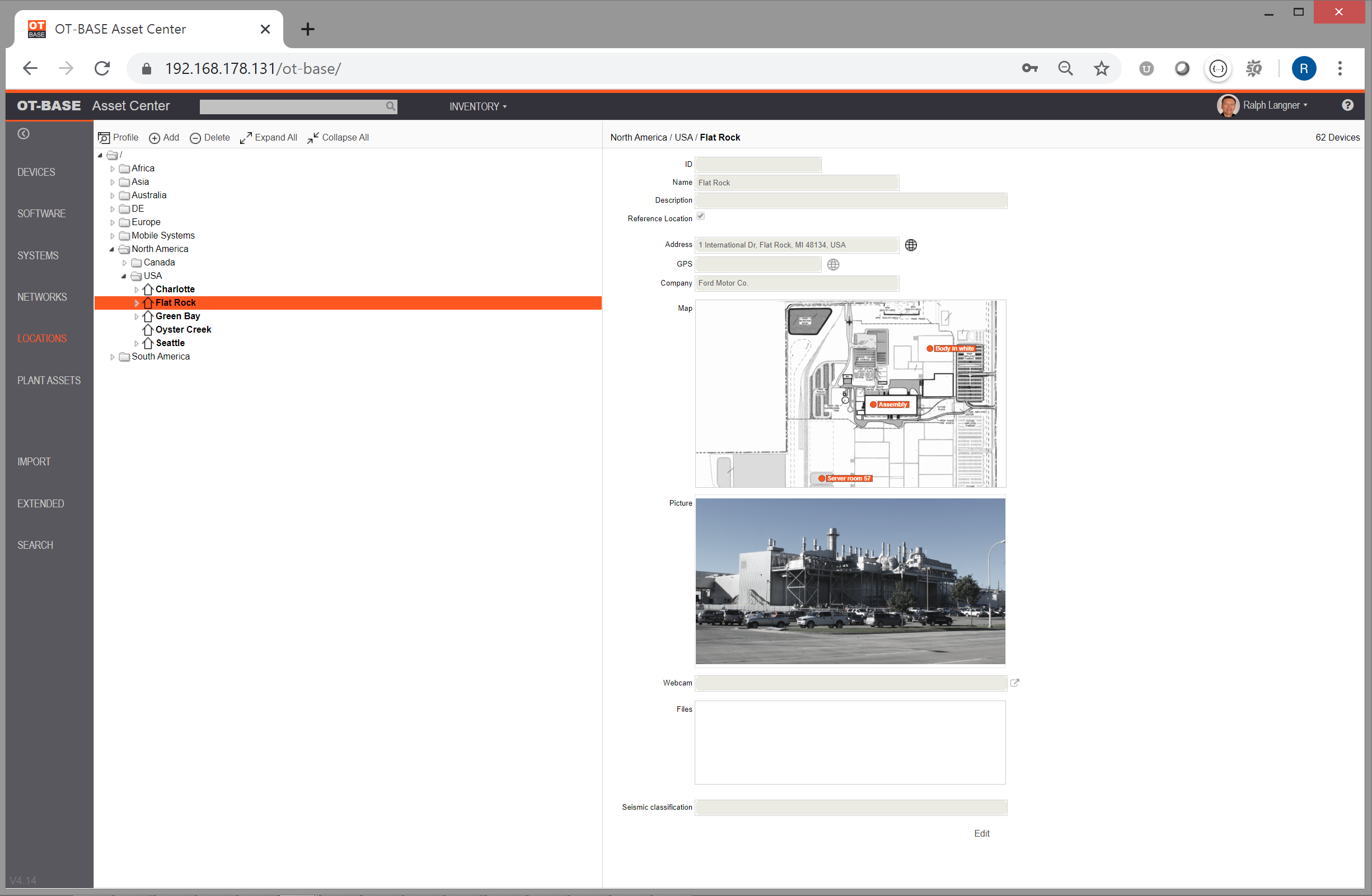 Managing locations – OT-BASE Help Center | Langner, Inc.